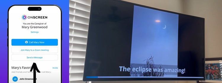 ONSCREEN Messaging: Send Text, Images and Videos to A Senior's TV ...